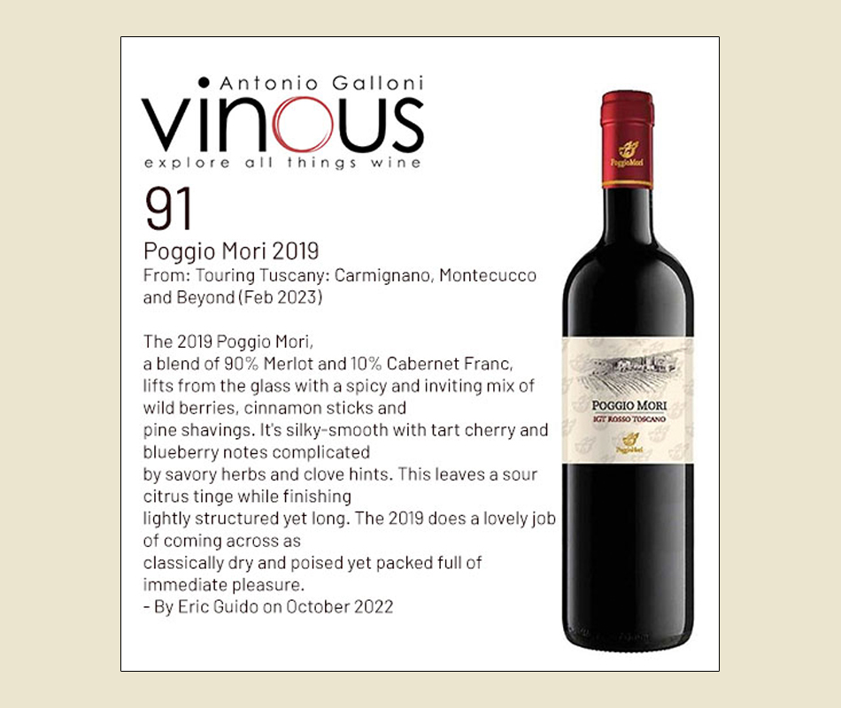 Antonio Galloni VINOUS – Poggiomori az agr